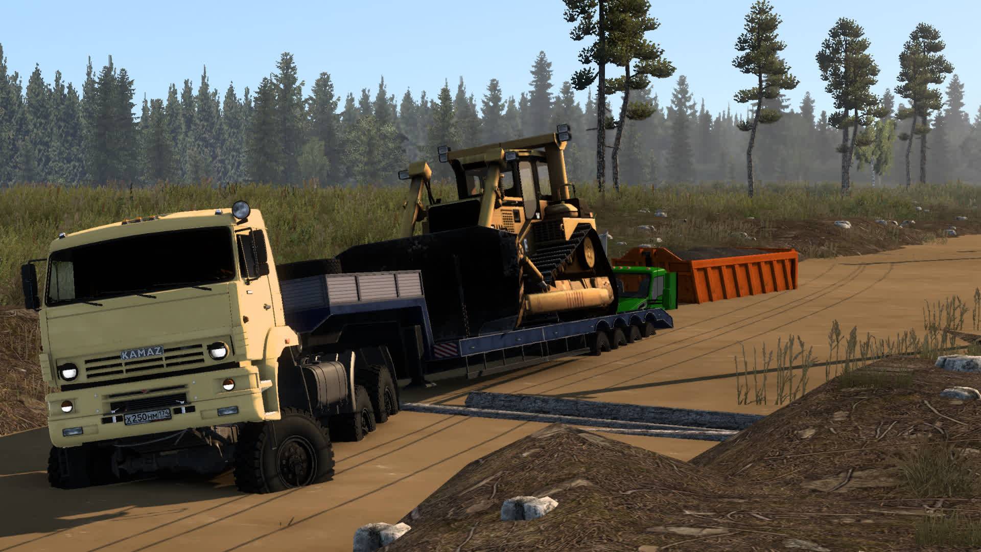 297 / ETS2 1.53 / Суровая Россия Забайкалье "R7" / КАМАЗ 65225 БАТЫР / Вот ОНО, БЕЗДОРОЖЬЕ!)))