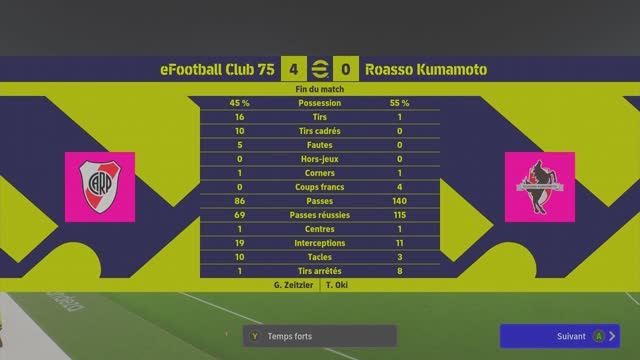 Japanese  Clubs • eFootball Club 75 🆚 Roasso Kumamoto