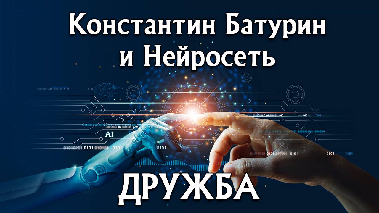 ДРУЖБА - Константин Батурин и Нейросеть