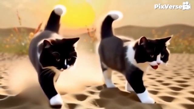 Учкудук. Котоклип. Поют ВИА "Ялла".