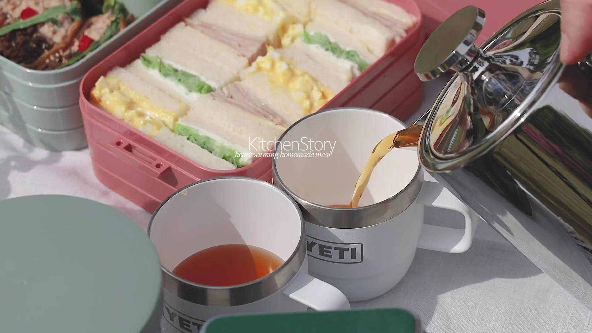 KitchenStory Пикник с моти 🍱 чайными сэндвичами