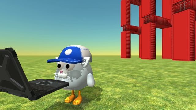 стою возле компьютера 1 минуту. "Чикен ган"