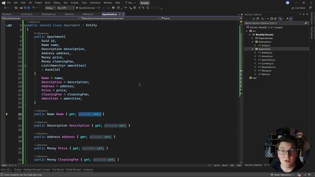 14.The importance of private setters in the domain model and encapsulation