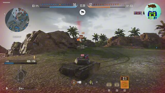 Бои на танке T-44A. Только игровой процесс. Без комментария.