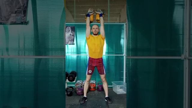 Полурывок 16+16кг 60 раз 5 минут