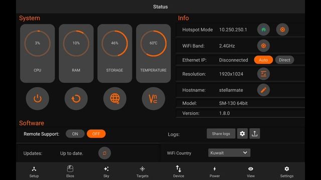 Connecting StellarMate to Mount WiFi