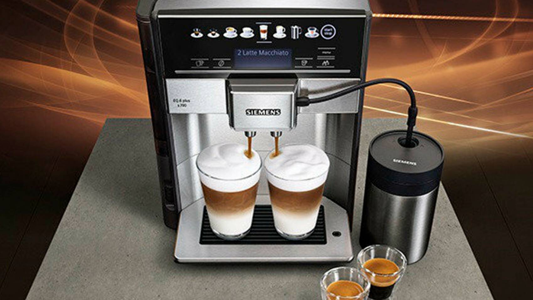 Кофемашины Siemens EQ 6 Plus S700: Вкус с технологией AromaDoubleShot!