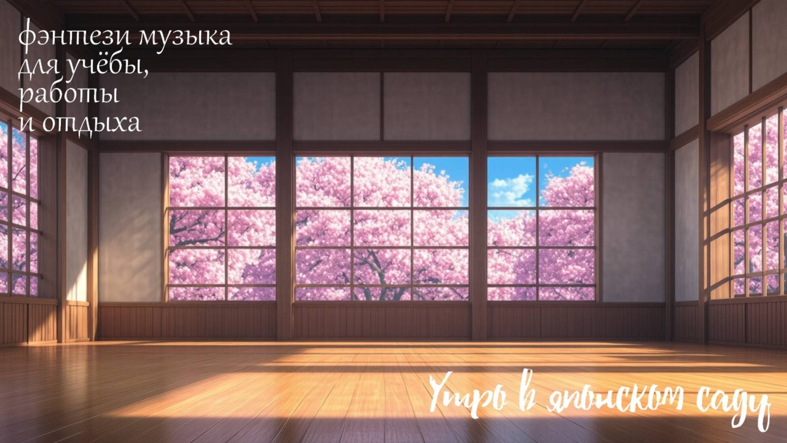 Утро в японском саду - спокойная фэнтези музыка для учебы, работы, отдыха и медитации