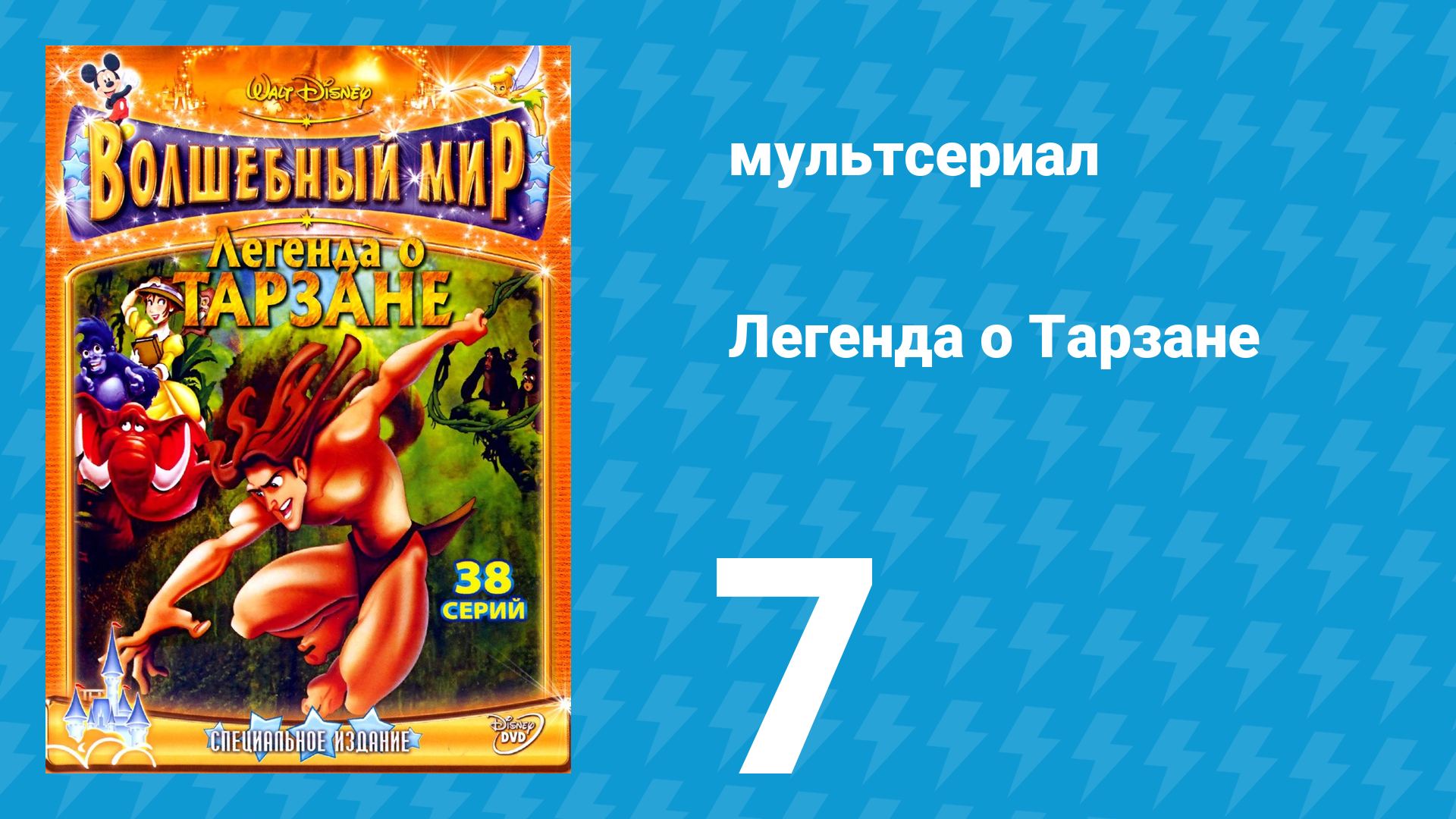 Легенда о Тарзане 1 сезон 7 серия «Отравленная река. Часть 1» (мультсериал, 2001)