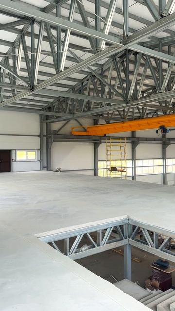 ПРОИЗВОДСТВЕННЫЙ ЦЕХ 24х66 С АБК | 1584 м²  #shorts  #стройка