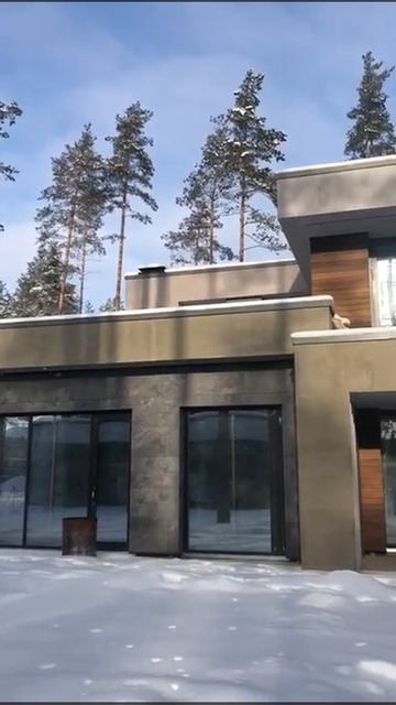 Обзор строительства современного монолитного дома по проекту М390