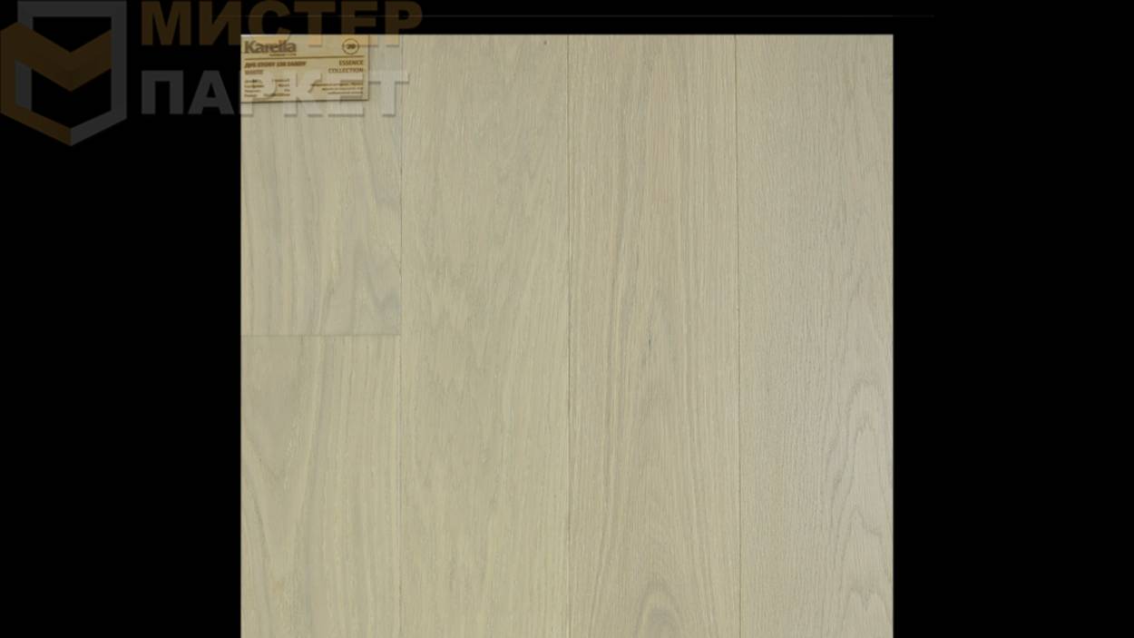 Паркетная доска Karelia Дуб 4 Story 138 Sandy White 1116 мм х 138 мм