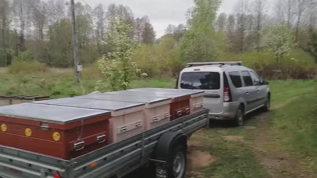 Пасека под ключ из 6 ульев Владимирских ЭКО - Вчера отвёз за 370 км и запустил в работу