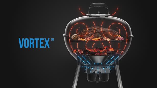 VORTEX™ - система управления жаром в сферических угольных грилях Napoleon NK22K-LEG-3
