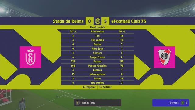 European Clubs • Stade de Reims  🆚 eFootball Club 75