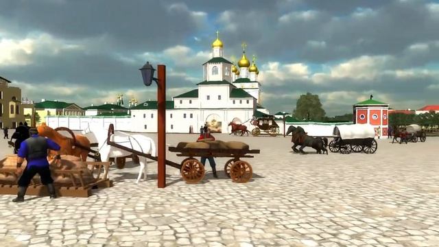 Страстной монастырь1830 года: прогулка в Unity 3d