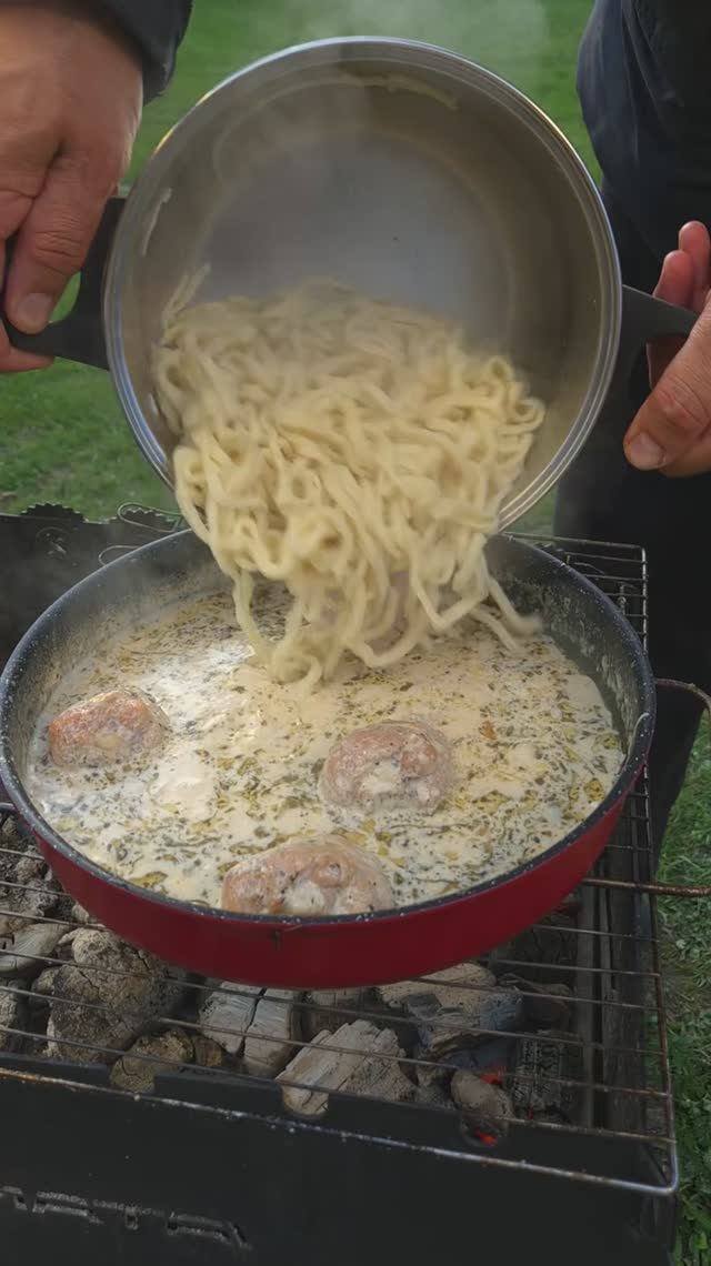 Паста на костре