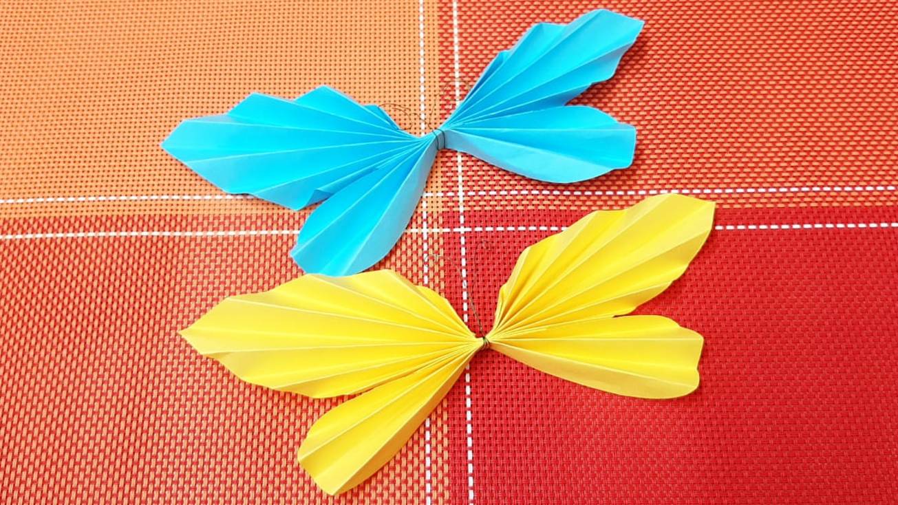 🚀Бабочки. Как изготовить их из листа бумаги?