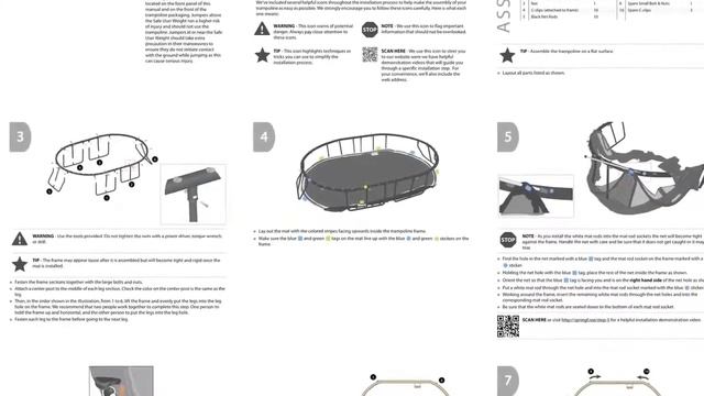 Сборка батута Springfree Видео 1  Инструкция