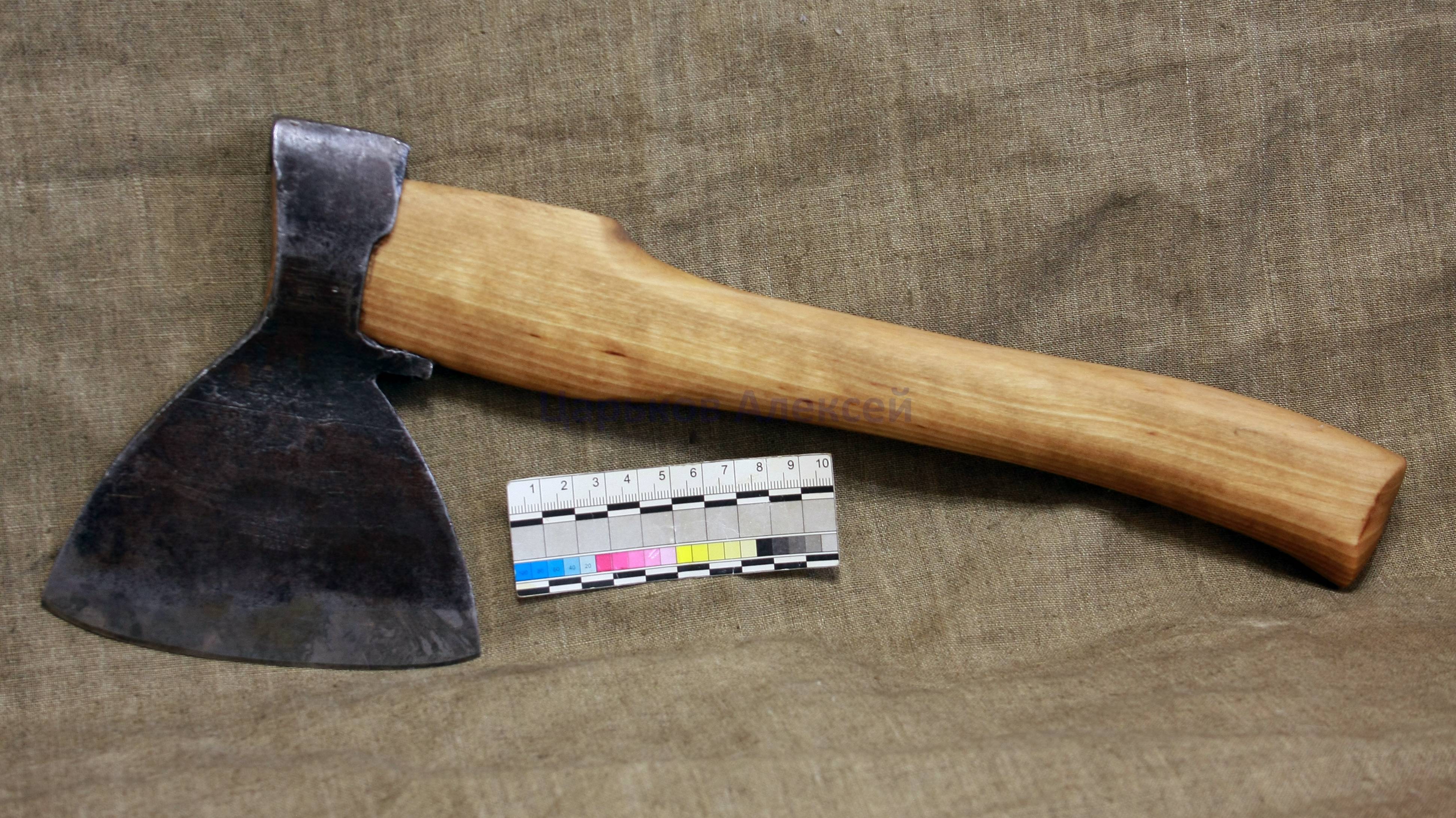 Малый саперный топор Кондратов Зав.1870 с.Вачи 1917 Революционный