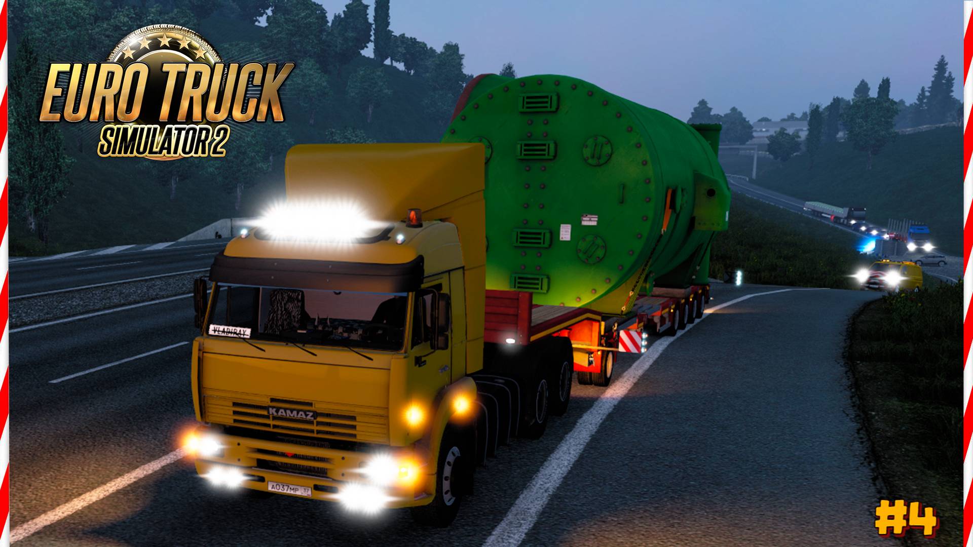 Euro Truck Simulator 2 | Негабаритный груз #4 | PXN v10pro Direct Drive