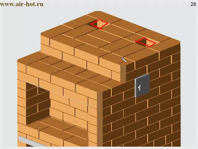 Печь "Шведка" на 2 этажа