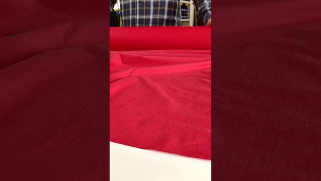 Облегченная смесовая ткань Peach effect Красный