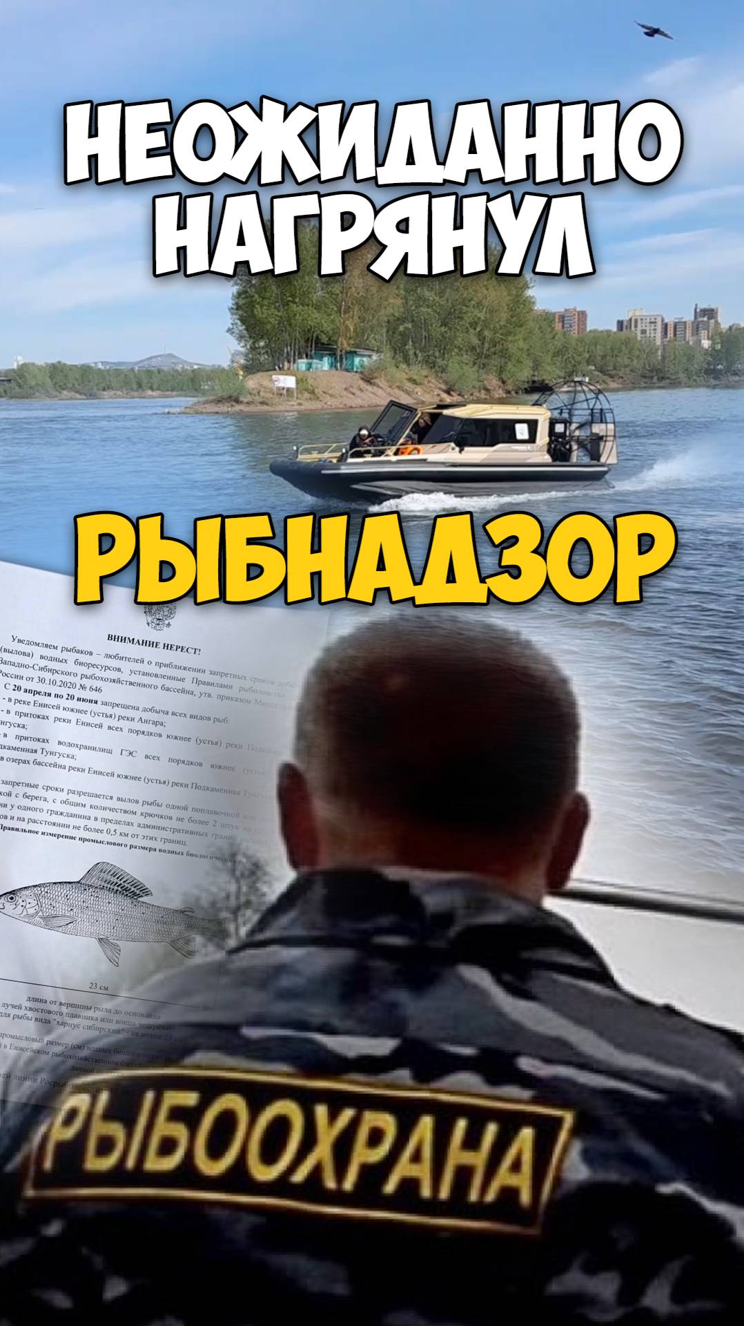 Неожиданно нагрянул рыбнадзор 😲
