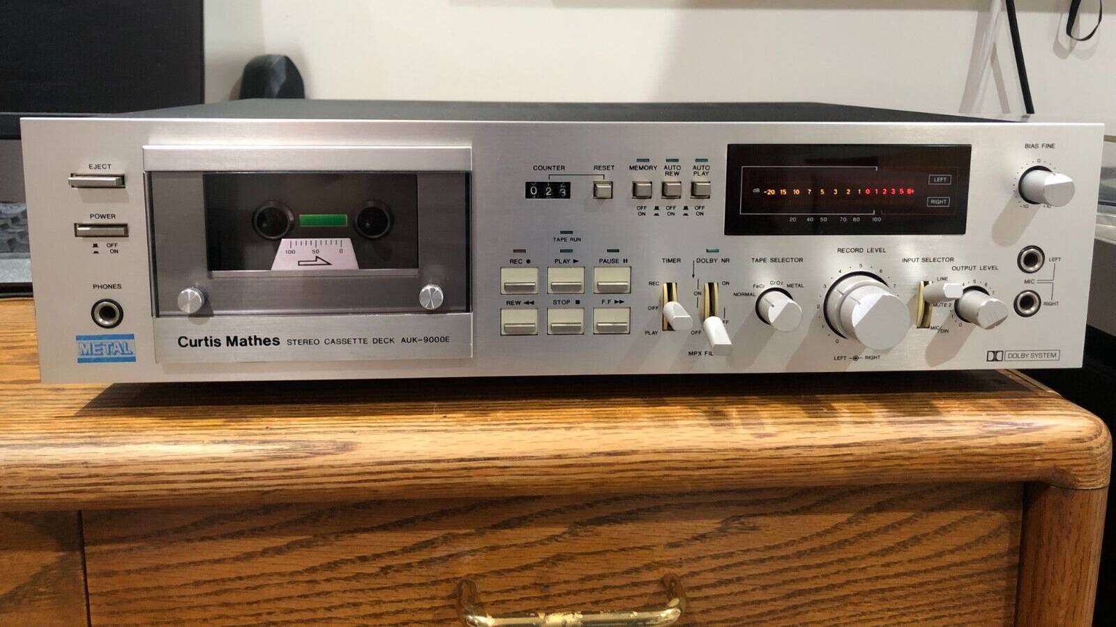 Винтажная, редкая стерео-кассетная дека Curtis Maths-NEC AUK-9000-Япония-1981-год