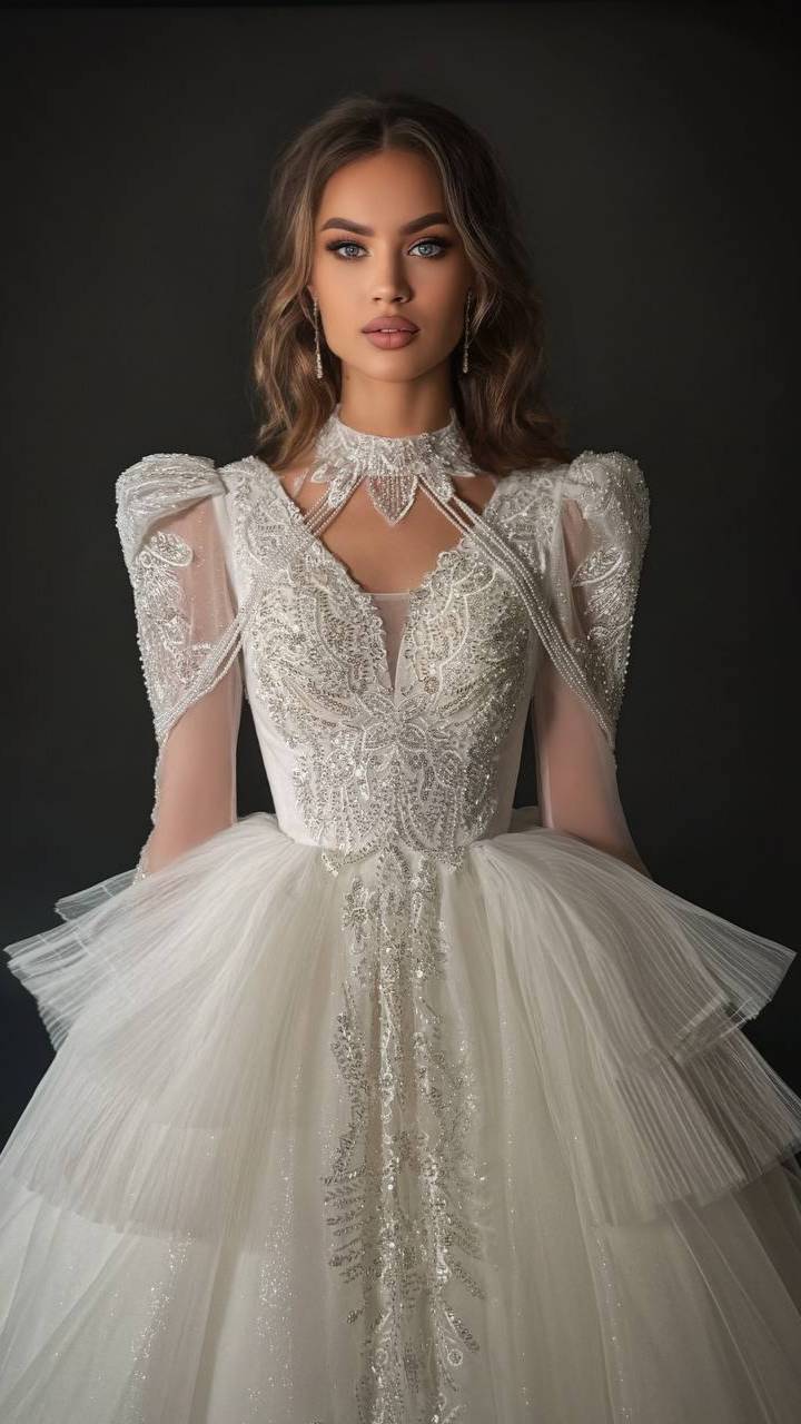 Пышное корсетное бальное свадебное платье Аста. Арабская коллекция. #свадебноеплатье #домневесты