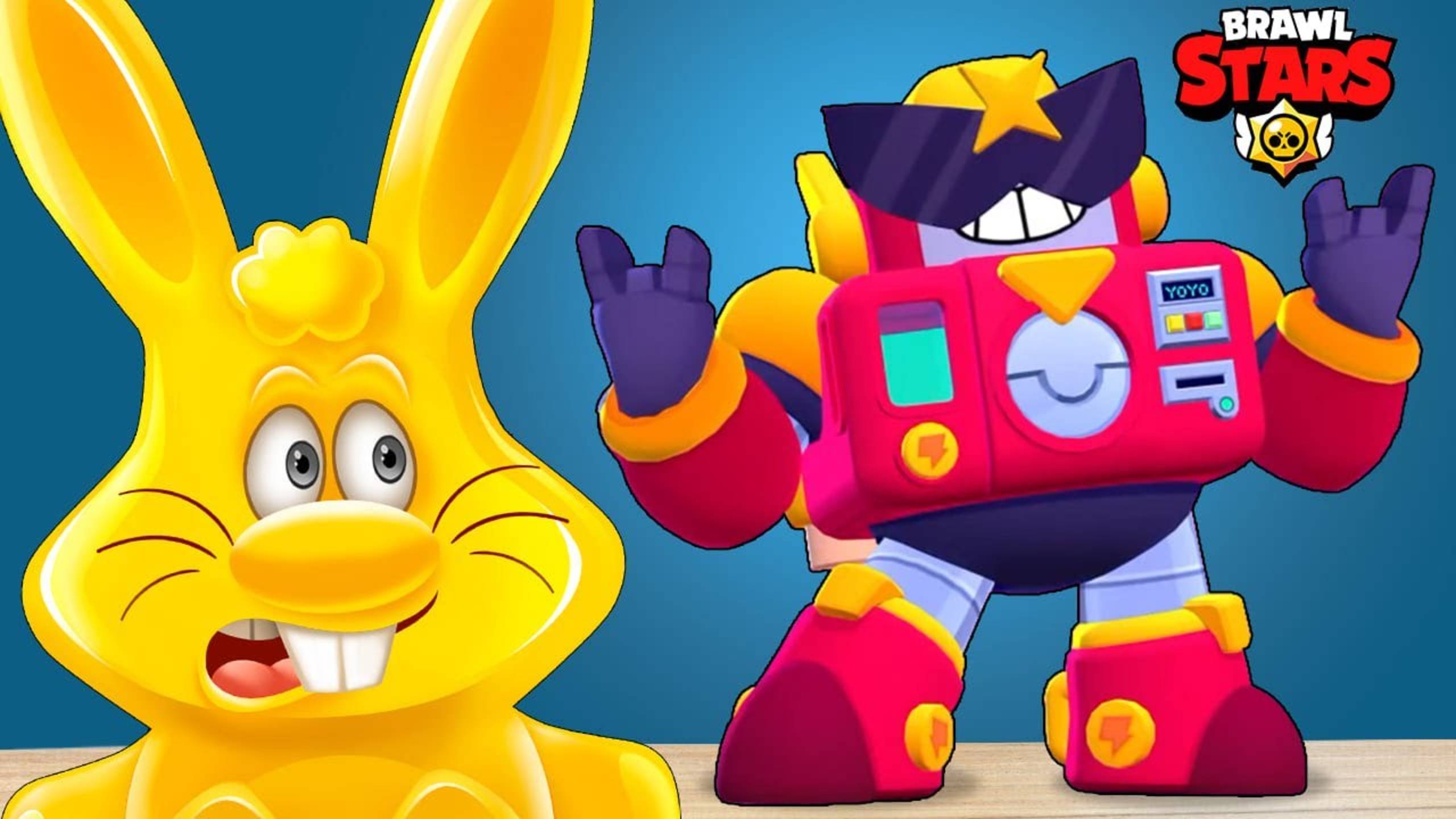 ВОЛЬТ БРАВЛ ПАСС ИЗ БРАВЛ СТАРС И ЖЕЛЕЙНЫЙ ЗАЯЦ ХАРИТОН 3Д РУЧКА