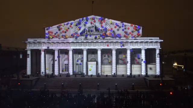 Новогодний 3D-мэппинг на здание Биржи | Ascreen