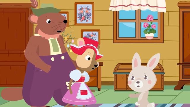 Йози и Зузи готовятся к Пасхе. Детский обучающий мультфильм на немецком языке