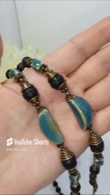 Только для тебя!  Керамические бусины в #украшения #чокер #diy #бижутерия   #ольгаклинова  #handmade