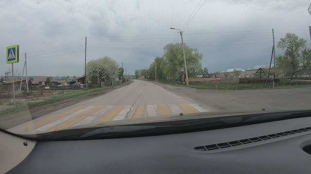 Кемеровская обл. с.Новопестерёво. ( центральная улица)  Российская глубинка.   17.05.2025 г.