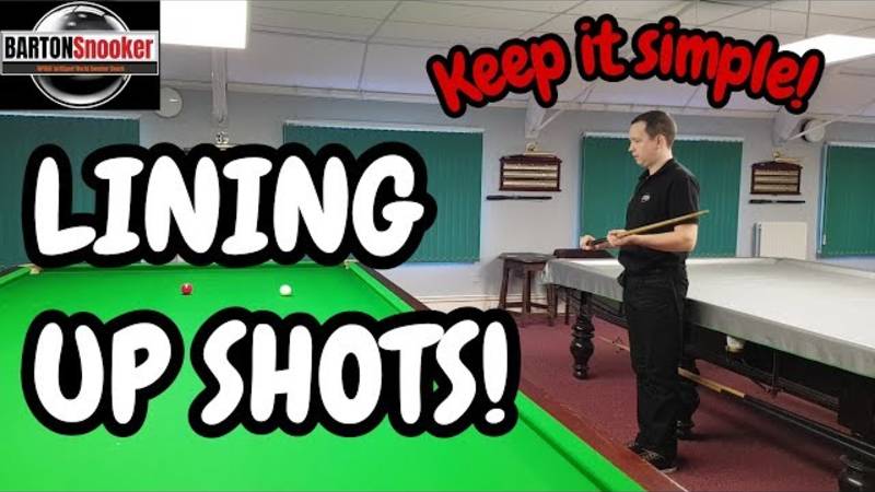 BartonSnooker | Выстраивание линии удара в снукере.
