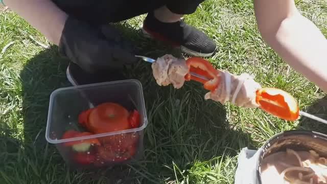 Шашлыки на природе, 9 мая, Сахалин, река Лютога