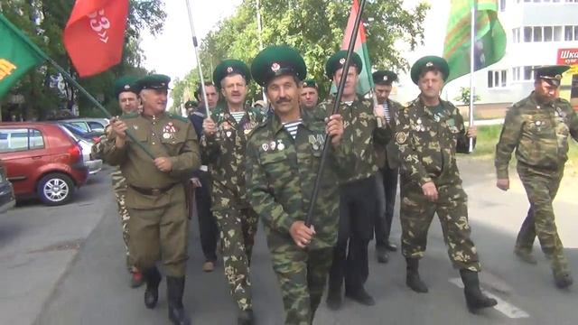 День Пограничника  Строем и  с песней . 28 мая 2018 г.