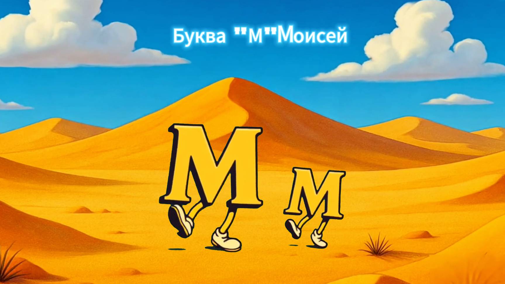 Азбука - алфавит - букварь для детей, библейская азбука, Буква М, Моисей