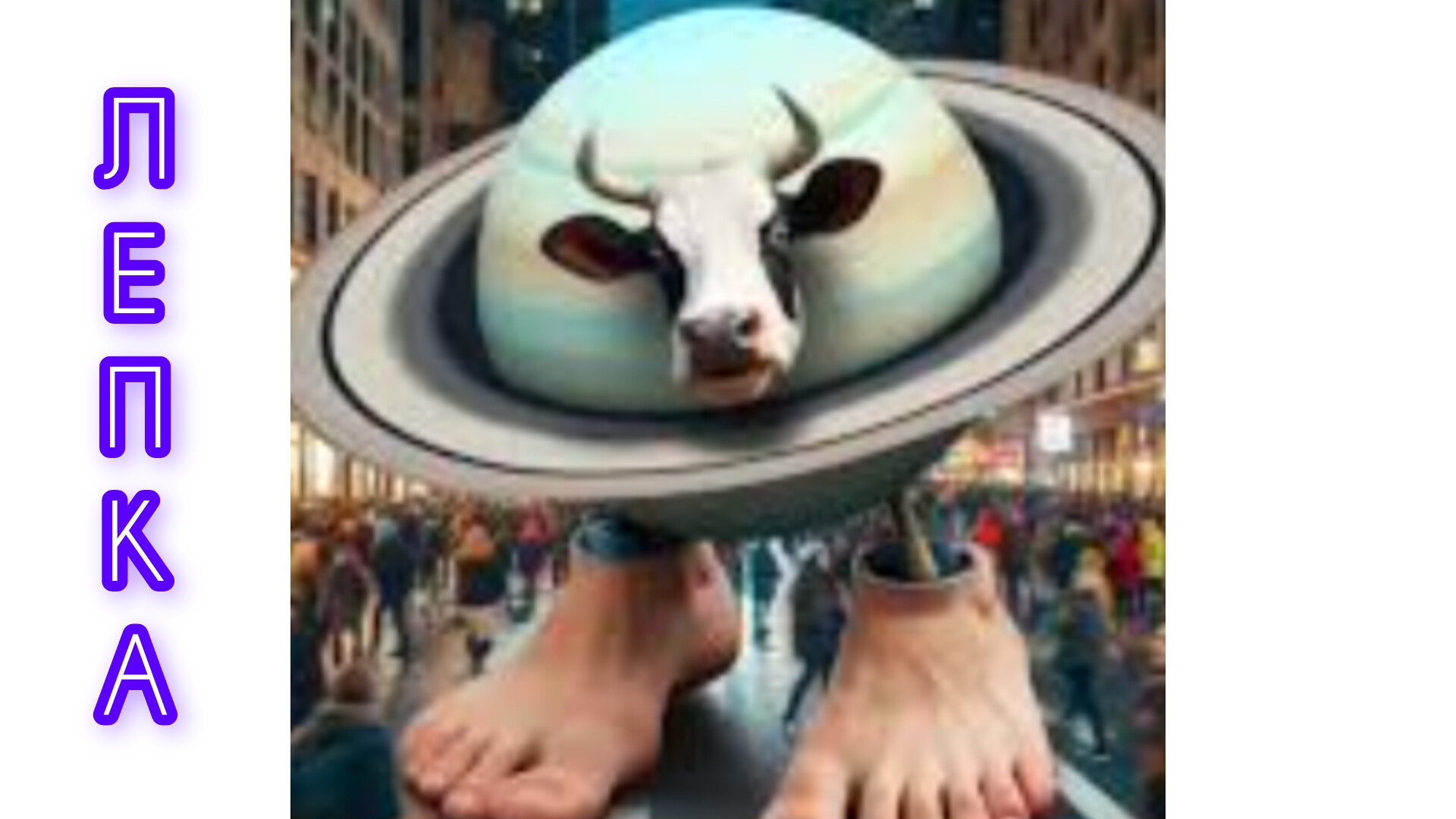 Лепка лавака Сатурна сатурниты. Корова и планета