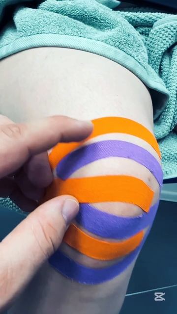 тейпирование для усентшенмя отека колена #RTBalance #АВАР #ВячеславРеут #колено #гонартроз #тейп