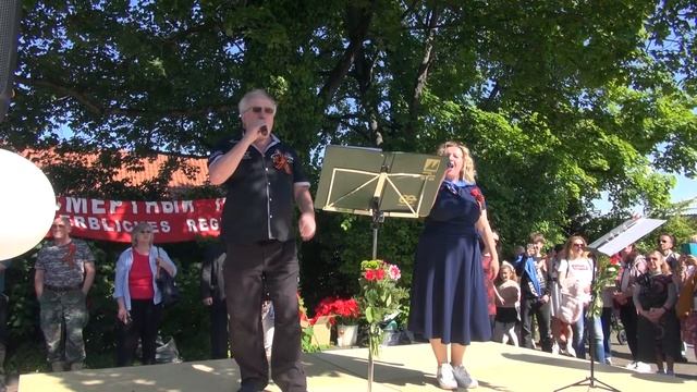 Фрагменты концерта в рамках акции "Бессмертный полк 2025" в Штутгарте 9.05.2025