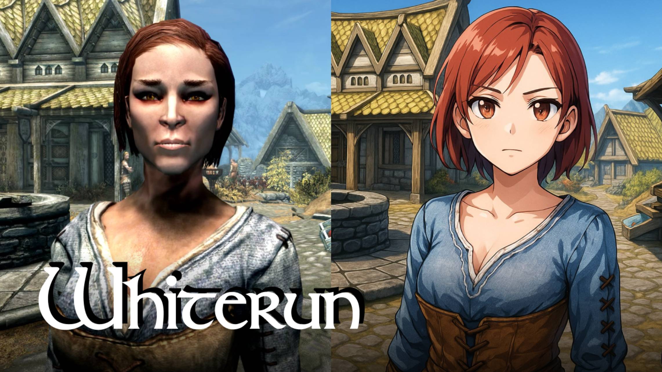 Skyrim Remastered By AI - in the Anime Style / Скайрим в стиле аниме