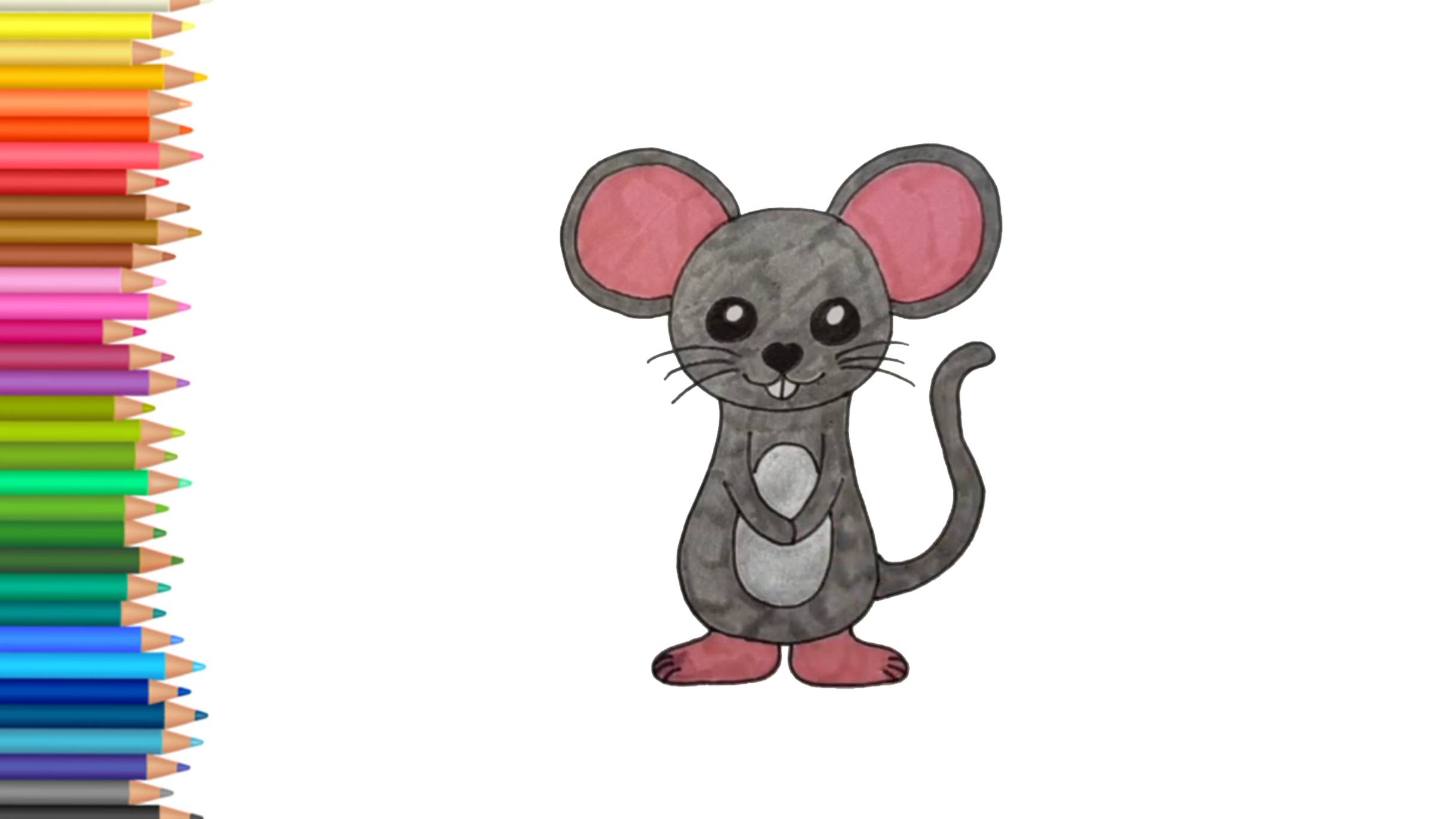 Как нарисовать Мышонка🐭
