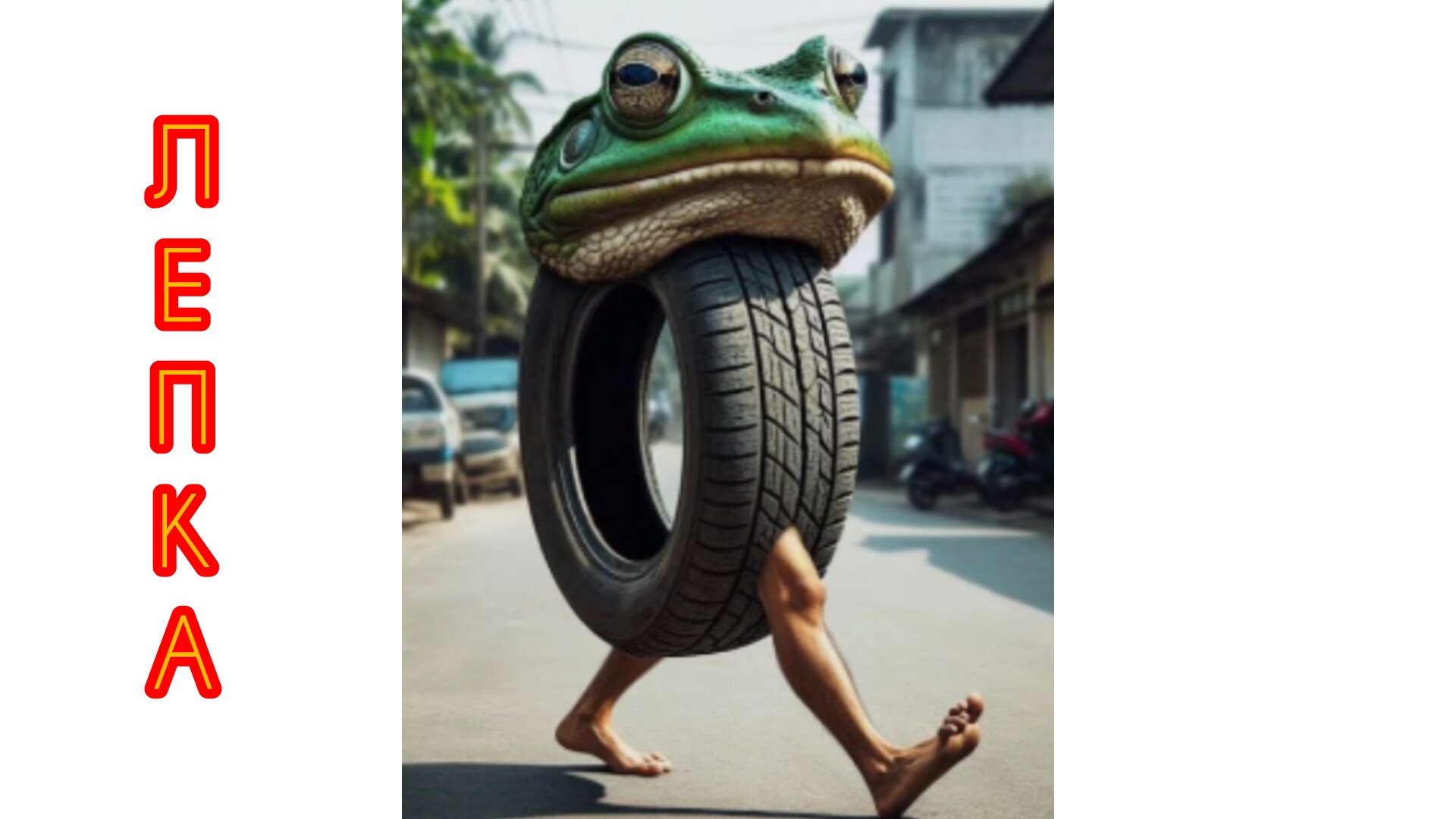 Лепка boneco. Лягушка с ногами.