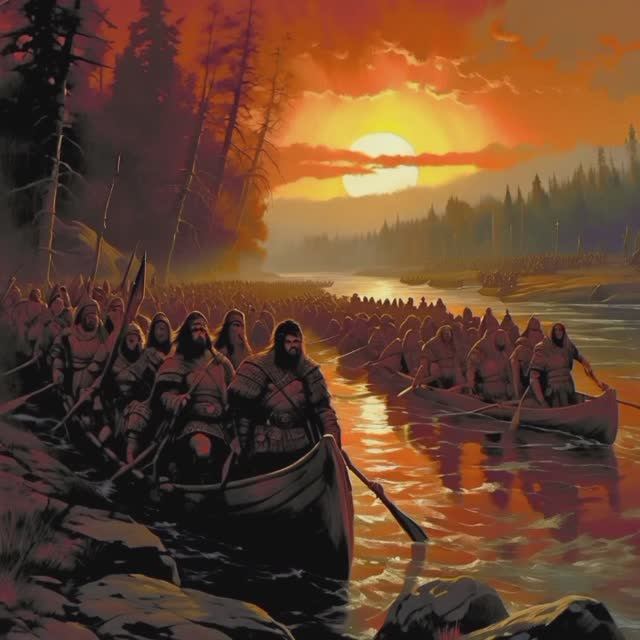 В горы Урала. Авторская песня. Посвящена походу Ермака в Сибирь.