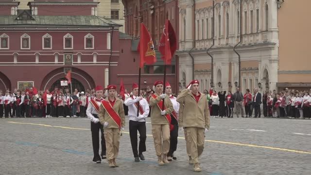 Торжественный прием в пионеры на Красной площади (18.05.2025)