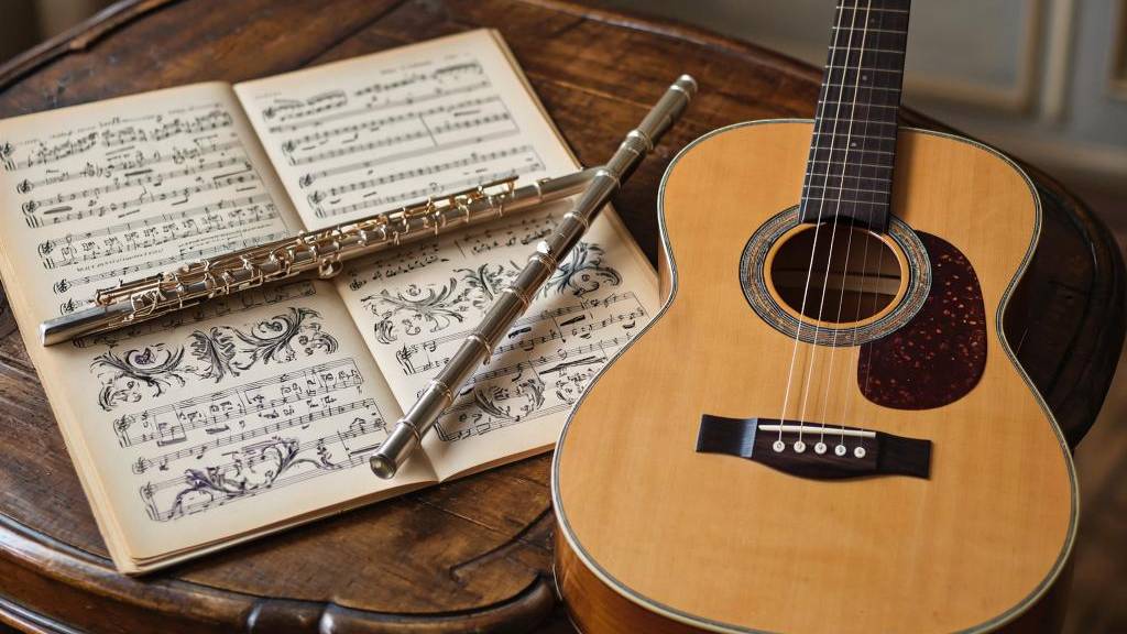 Б. Марчелло, Соната для флейты и гитары d-moll (1, 2 части)