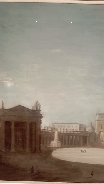 Франческо Панини  Собор Святого Петра. Вечер. 1770-е. Акварель, белила.