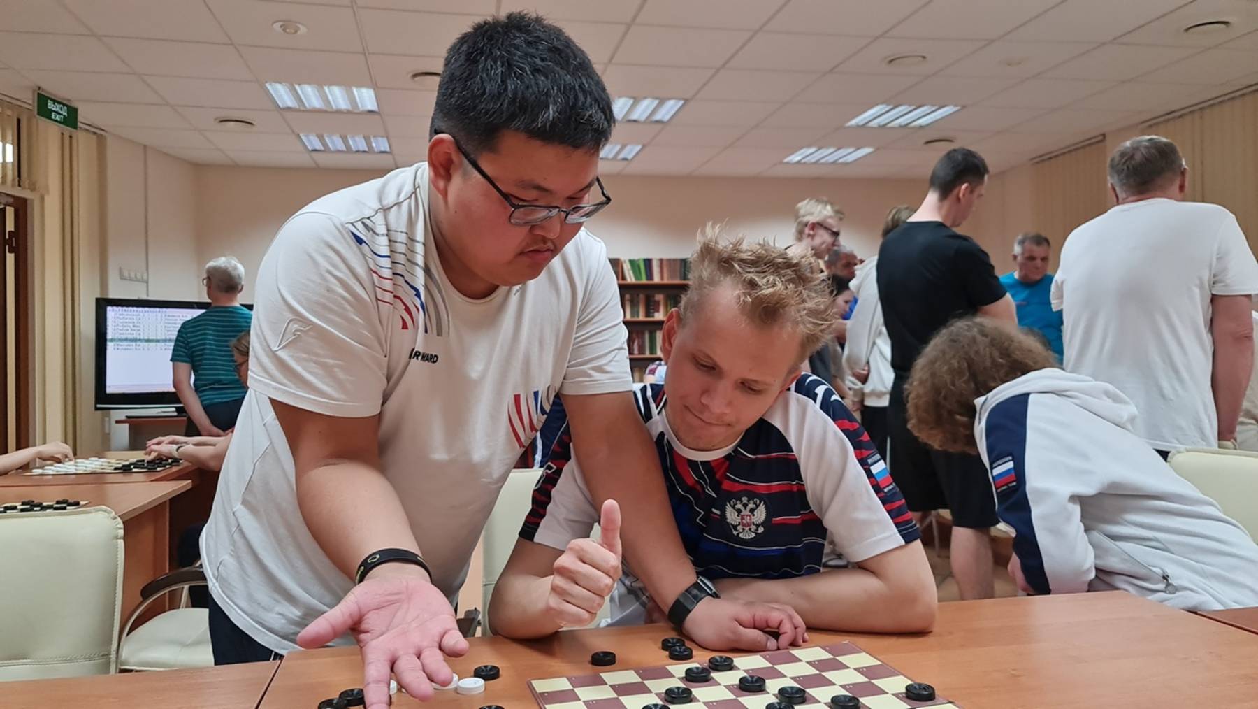 2025. Agafonikha. Draughts Deaf Russia Training. Video 2  - Exercise Machines, Simultan, Lection